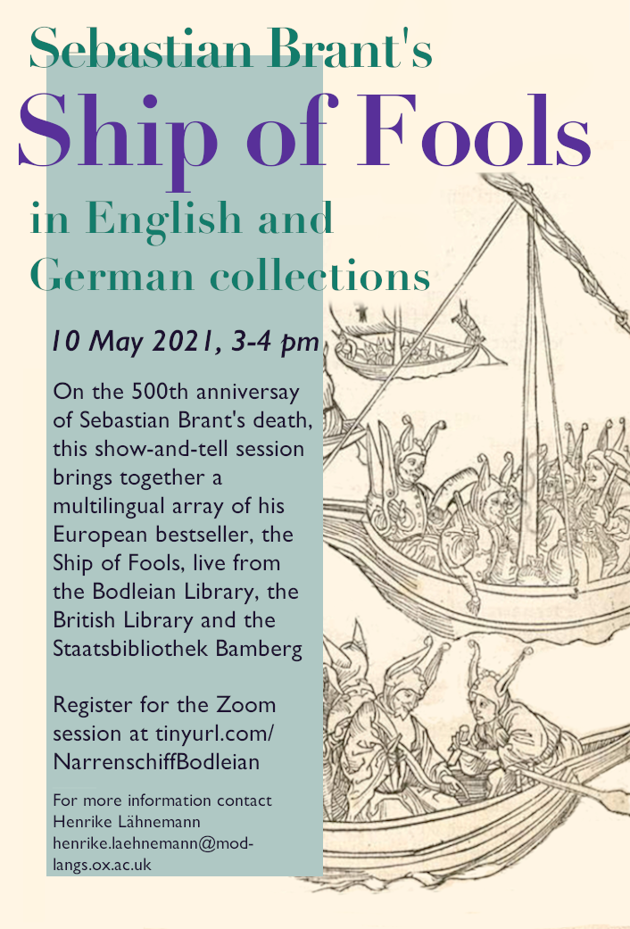 Sebastian Brant’s Ship of Fools in German and English Collections ...