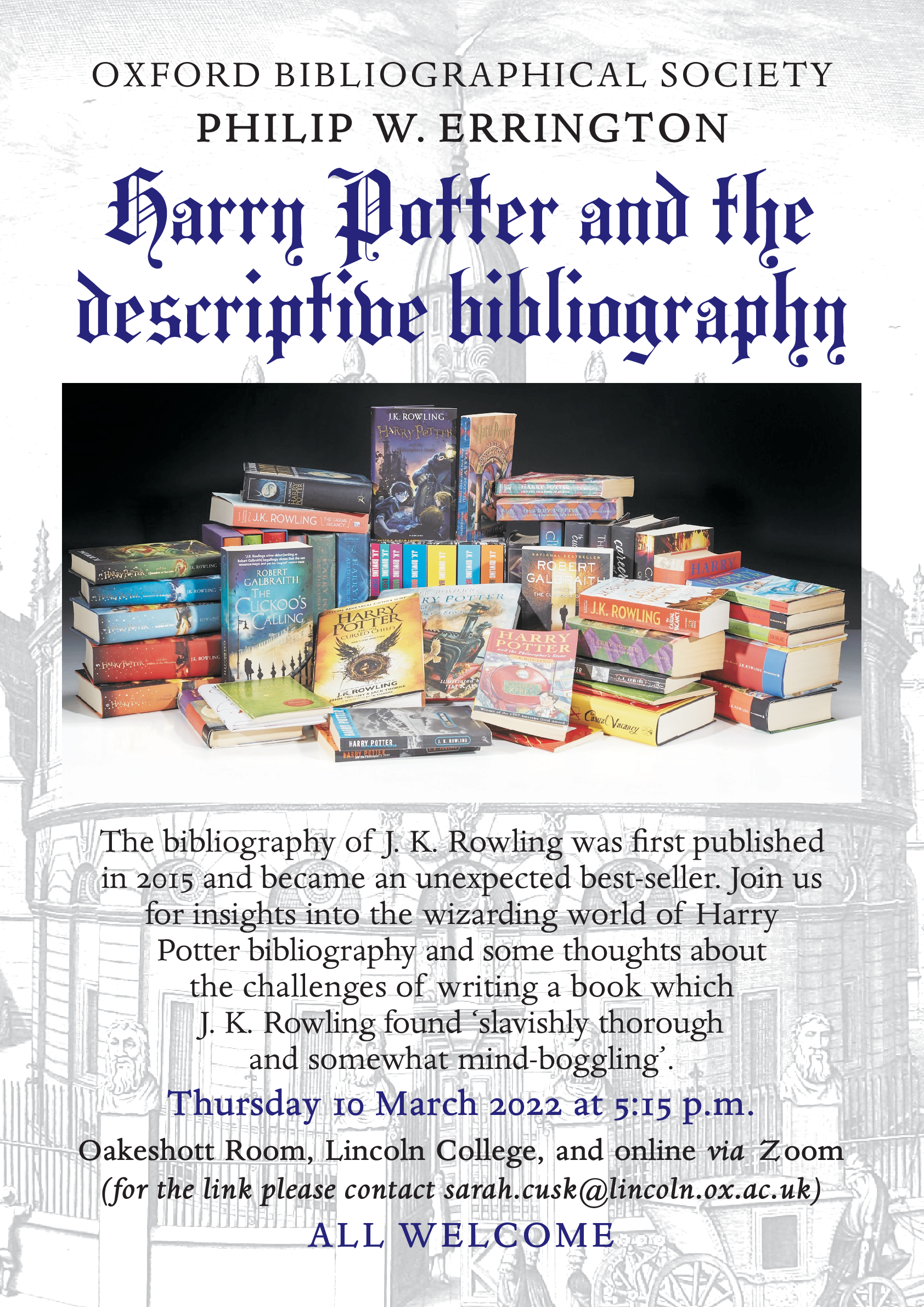 (10 March, 5:15 p.m.) Philip W. Errington: Harry Potter and the ...