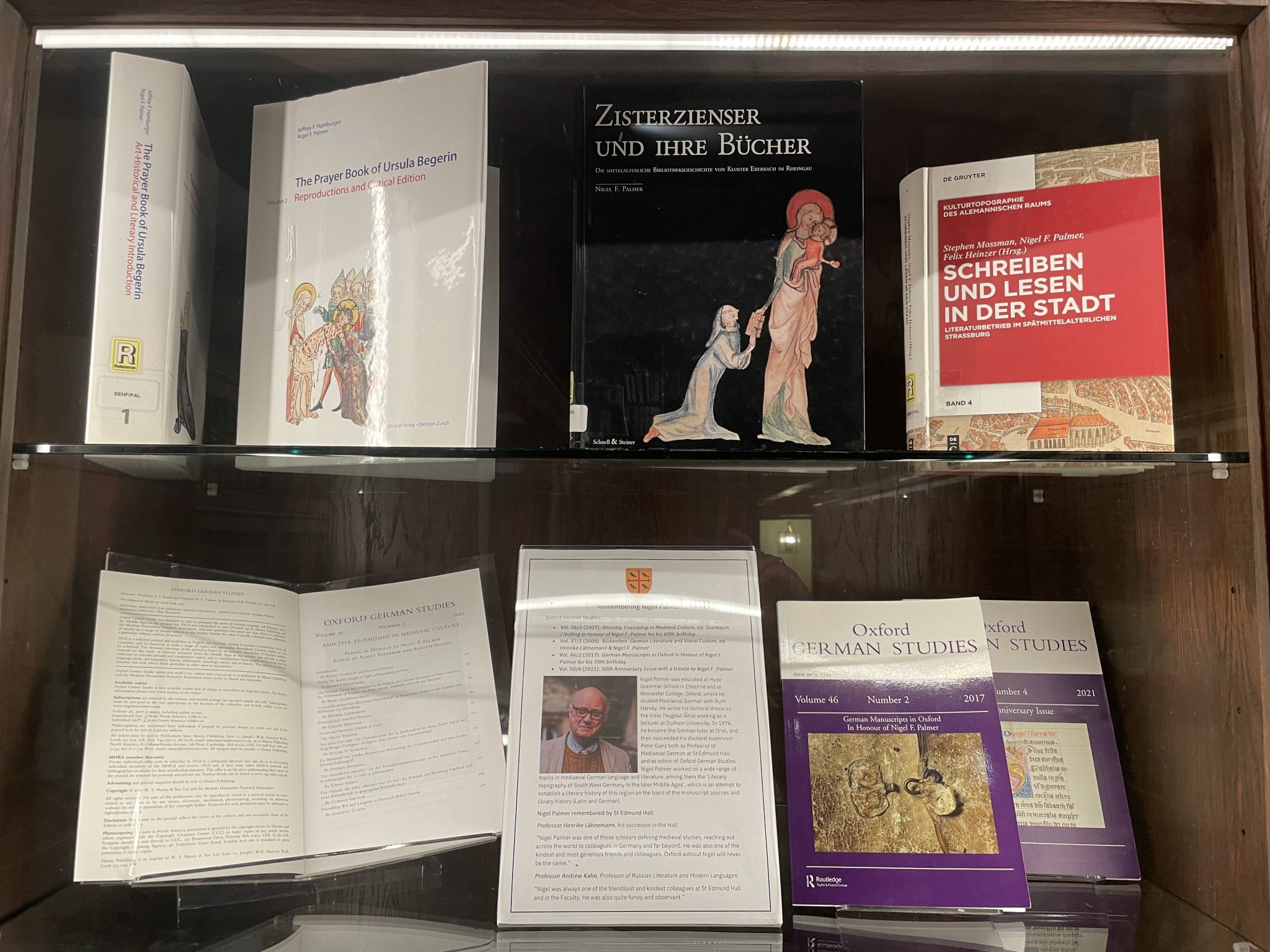 Nigel Palmer as Library Fellow at St Edmund Hall – History of the Book